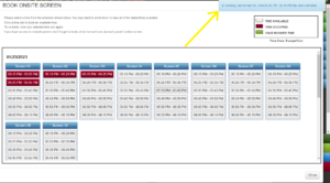 How to book an onsite screen